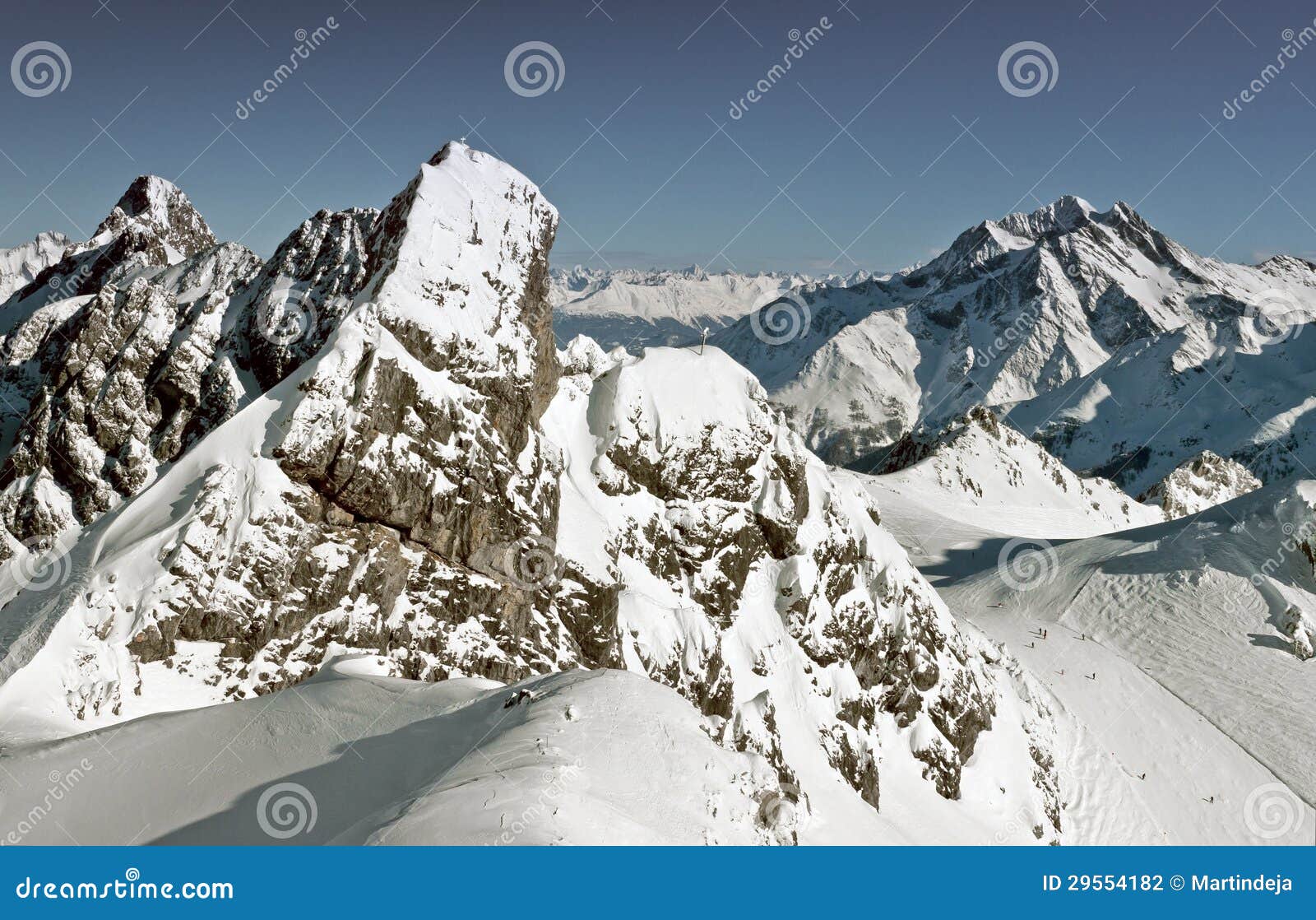 Snowy Alps stock photo. Image of austria, anton, snow - 29554182