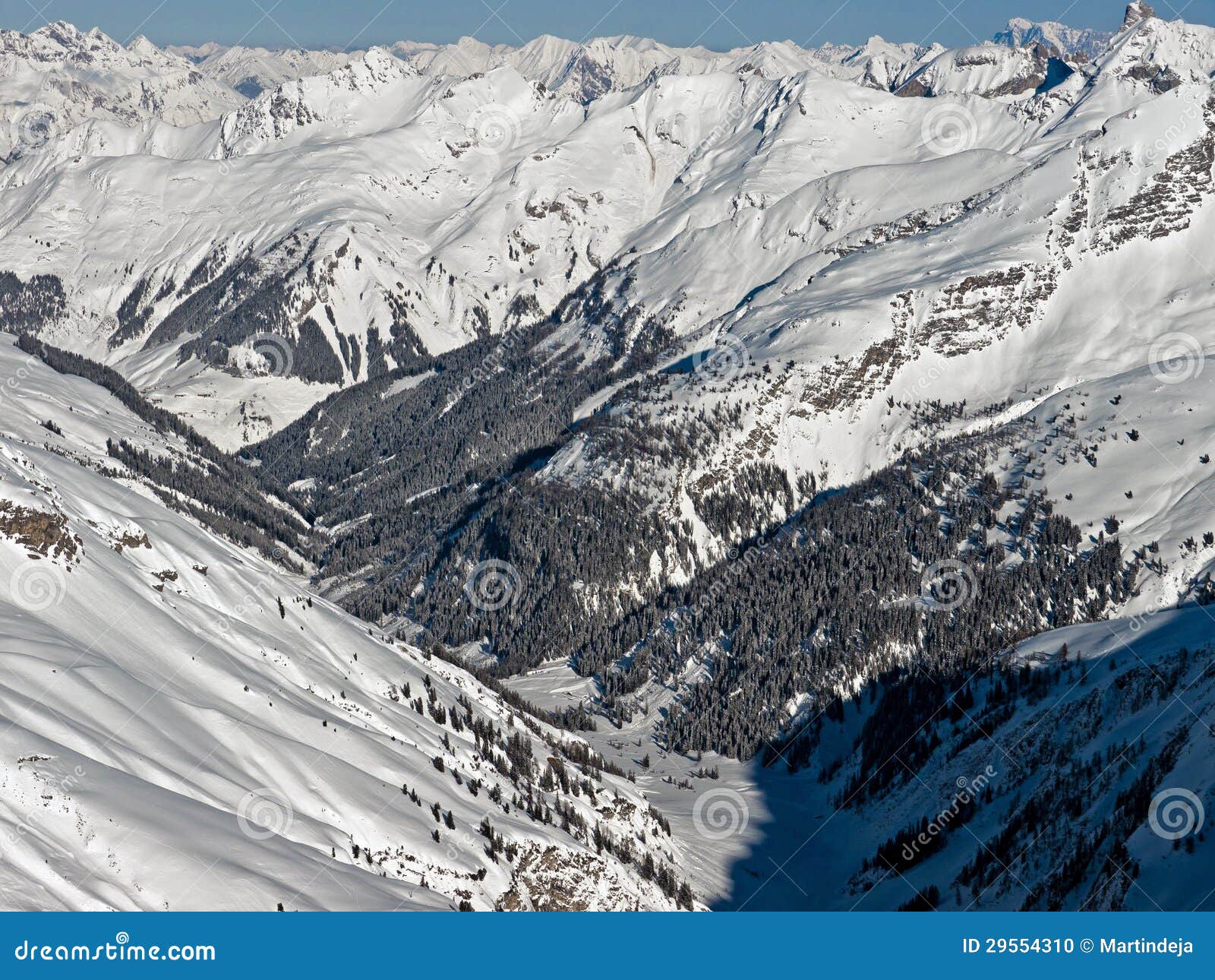 Snowy Alps stock photo. Image of mountain, sunny, austria - 29554310