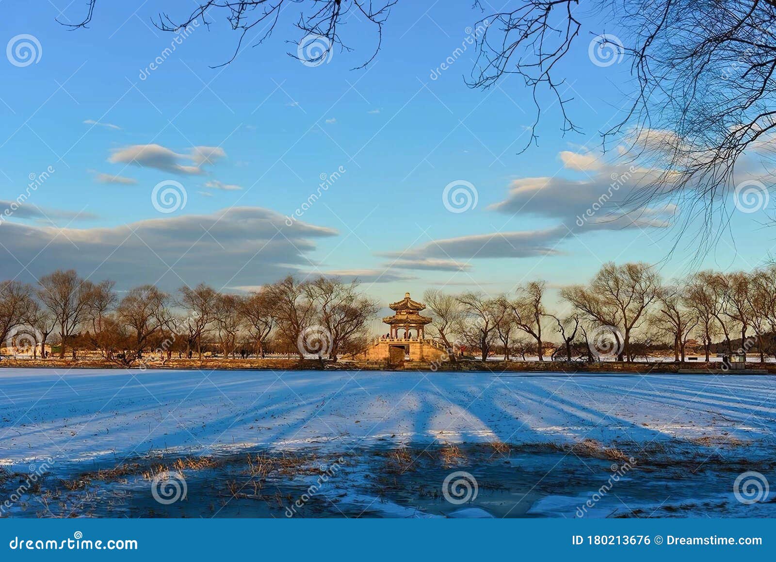 Snowy Beijing Summer Palace Stock Photo - Image of beijing, guilin ...