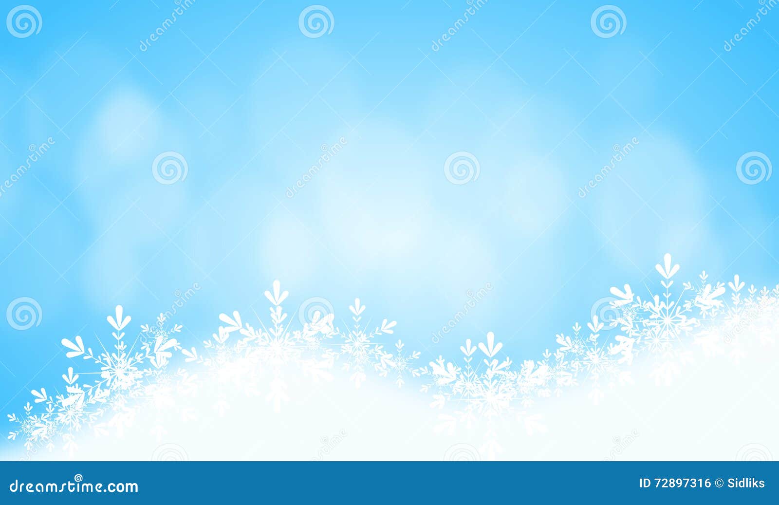 Snowy blue background stock illustration. Illustration of frozen - 72897316
