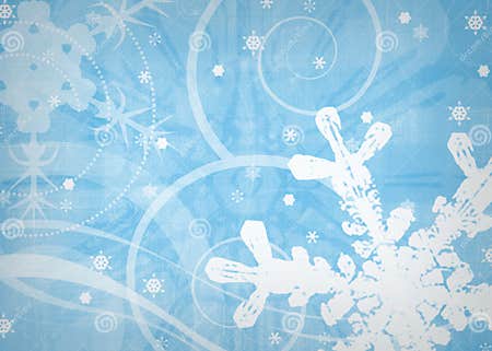 Snowy Blue Winter Background Stock Illustration - Illustration of ...