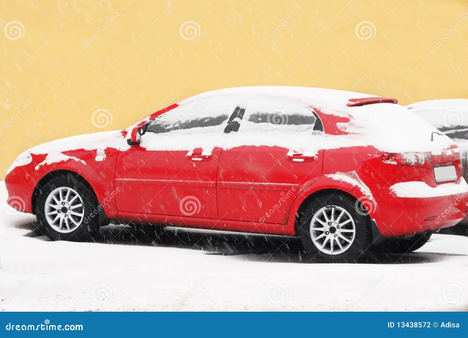Snowy car stock photo. Image of motor, safety, closed - 13438572
