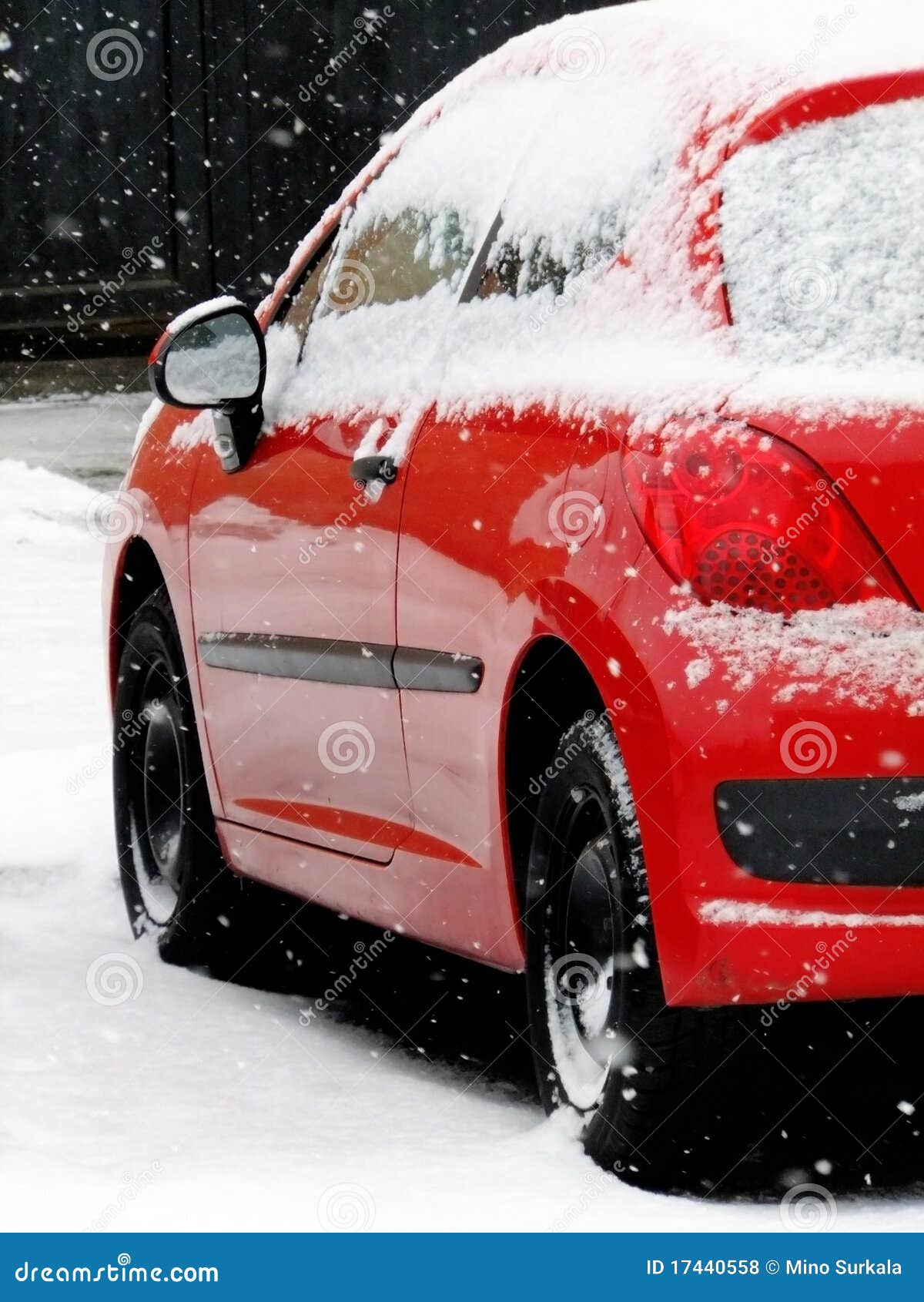 Snowy car stock photo. Image of climate, december, parking - 17440558