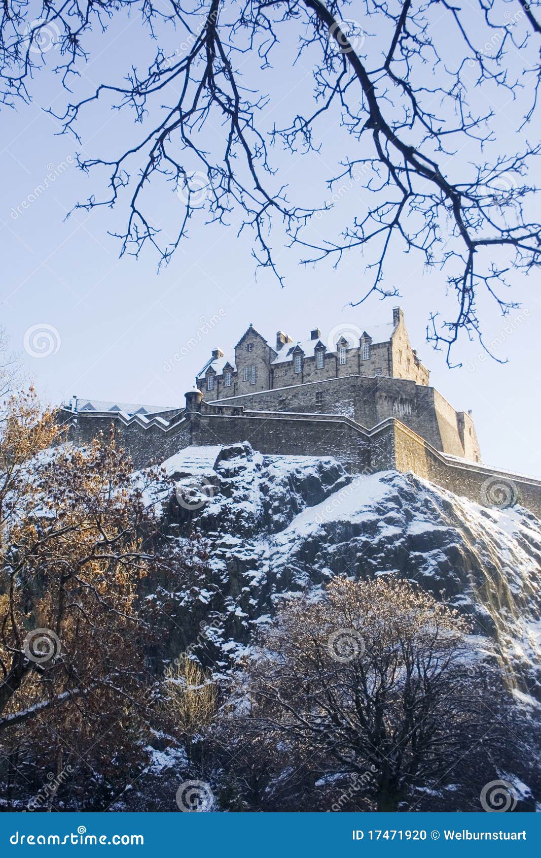 Snowy castle stock photo. Image of historic, british - 17471920