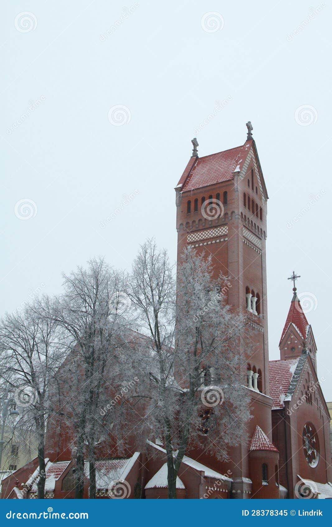Snowy church stock image. Image of december, fresh, nature - 28378345