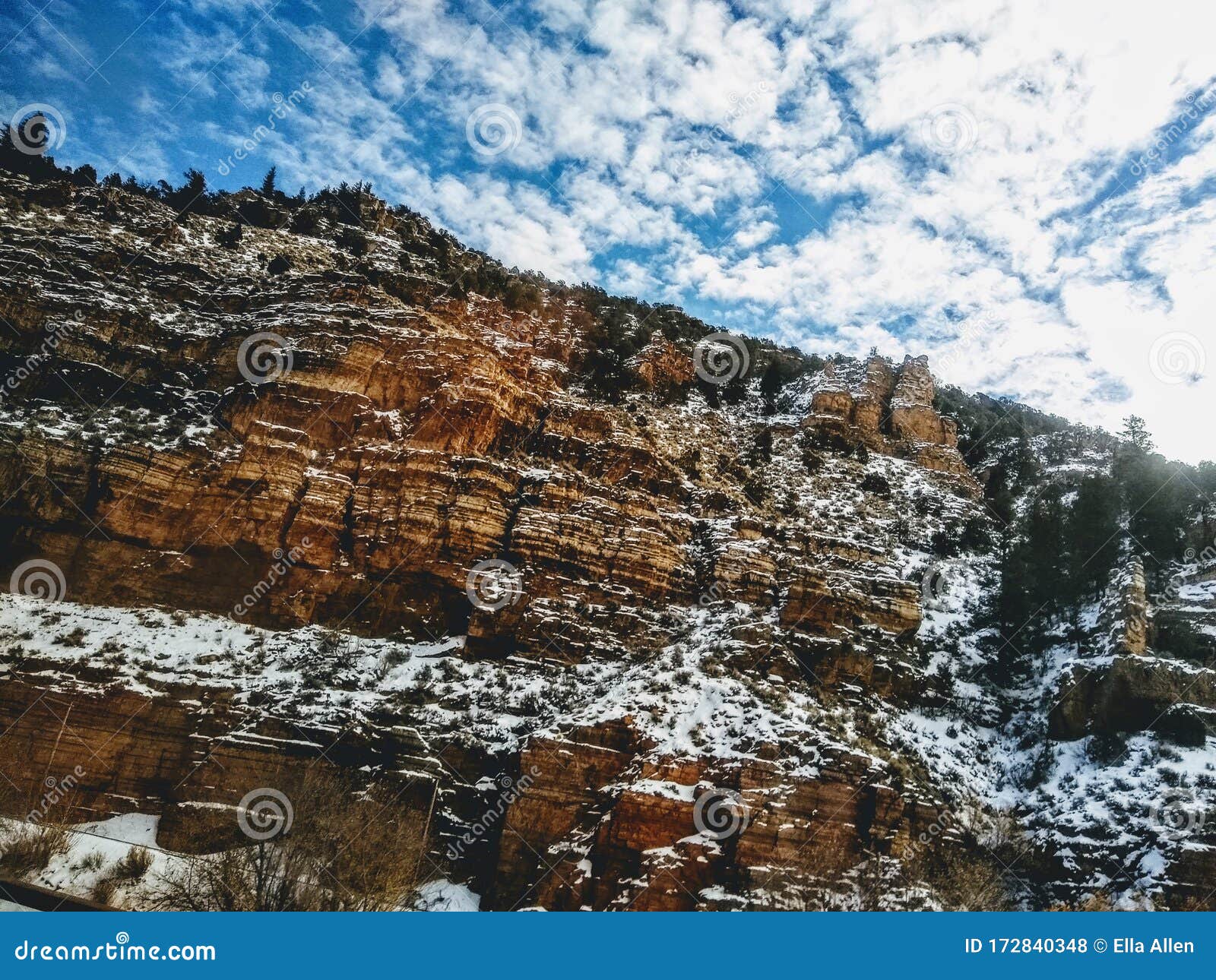 Snowy cliff picture stock photo. Image of mountains - 172840348