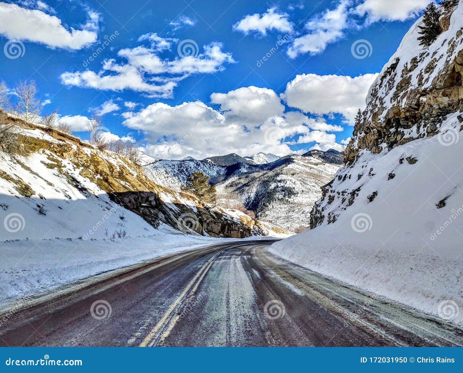 Snowy Colorado Mountains - Winter 2020 Stock Photo - Image of snowy ...