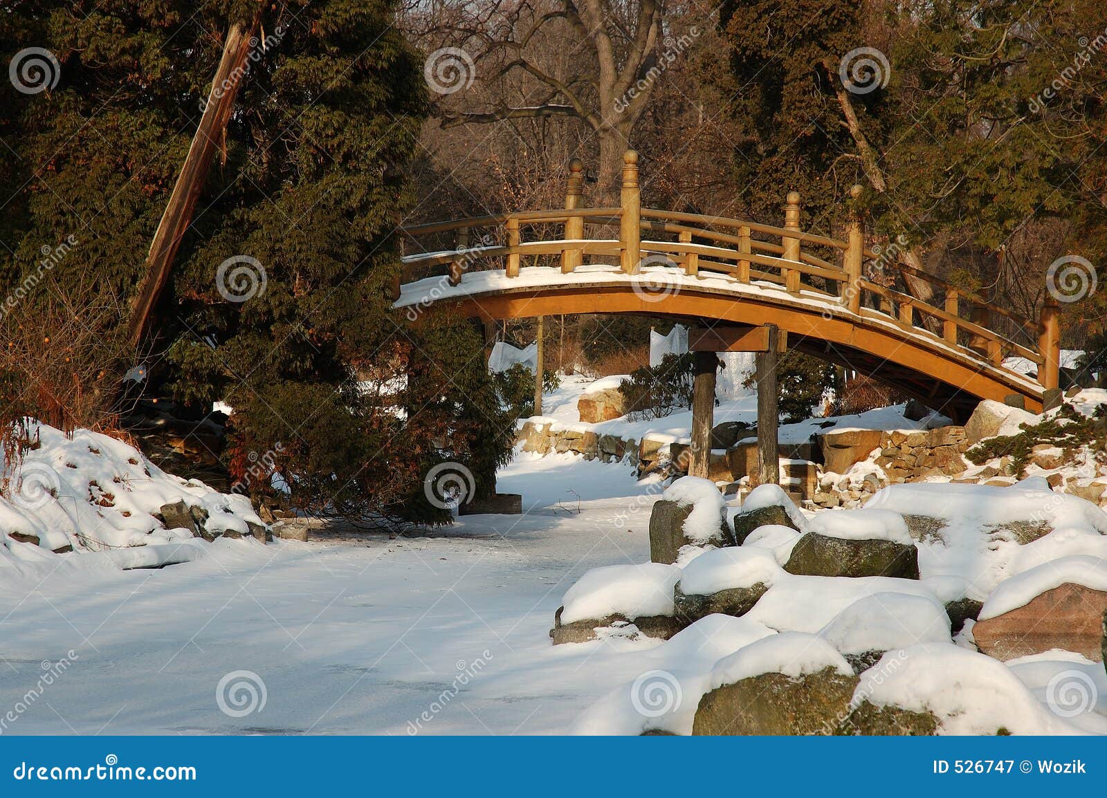 Snowy garden stock image. Image of rocks, snow, winter - 526747