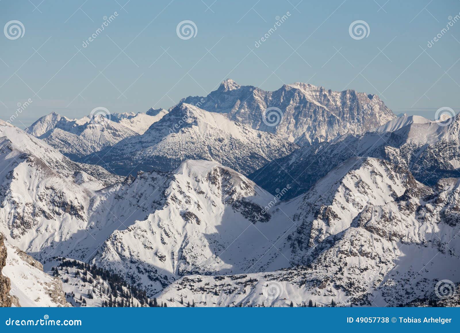 Snowy german alps stock photo. Image of alpine, panoramic - 49057738