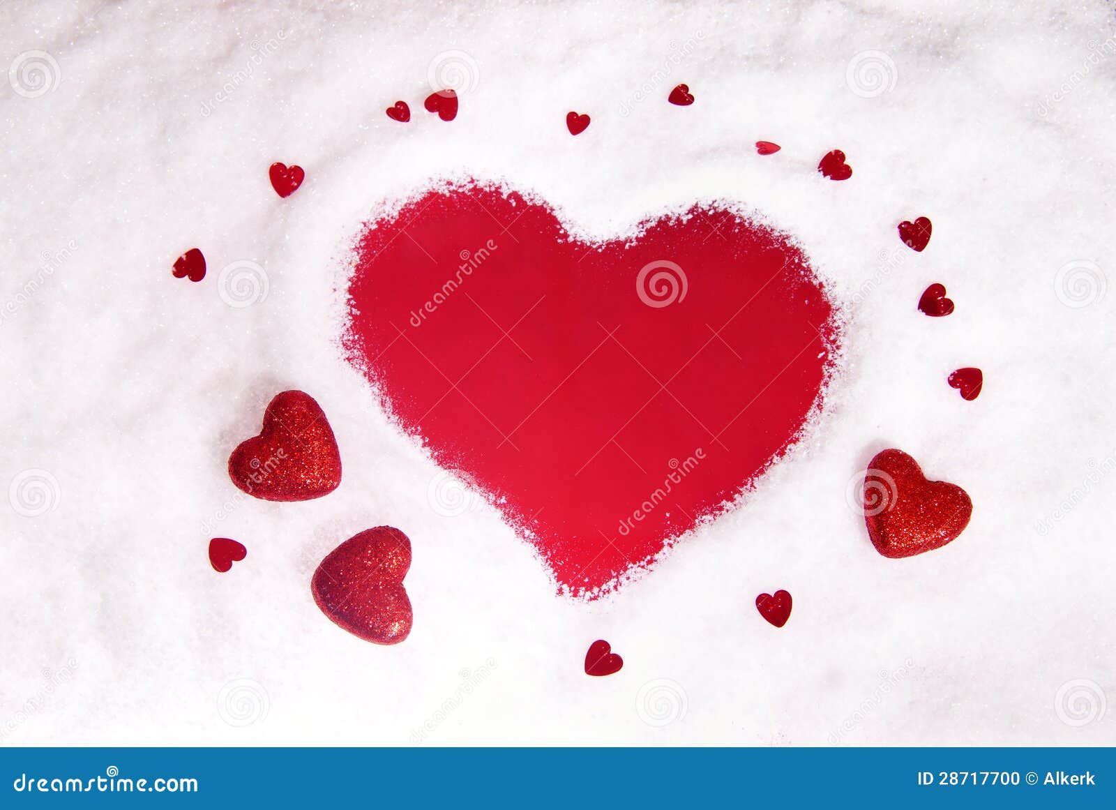 Snowy heart shape stock photo. Image of valentines, valentine - 28717700
