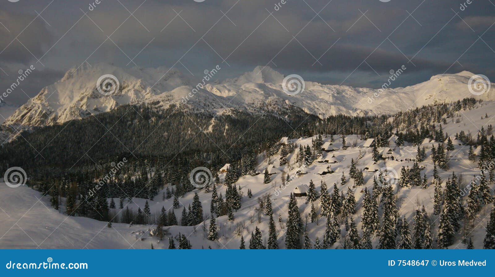 Snowy hills stock image. Image of stone, alpine, mountain - 7548647