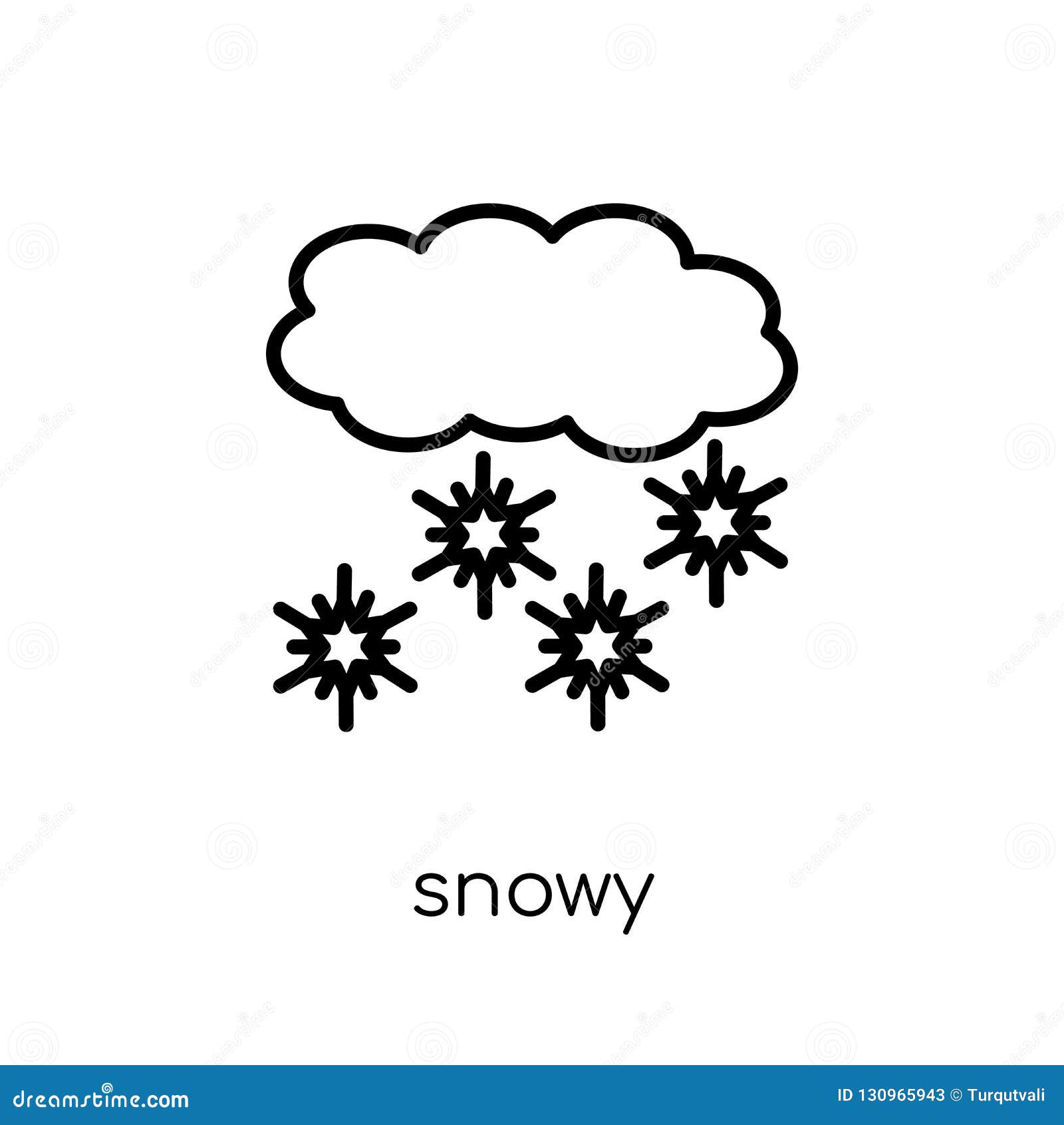 Snowy Icon. Trendy Snowy Logo Concept On White Background From W ...