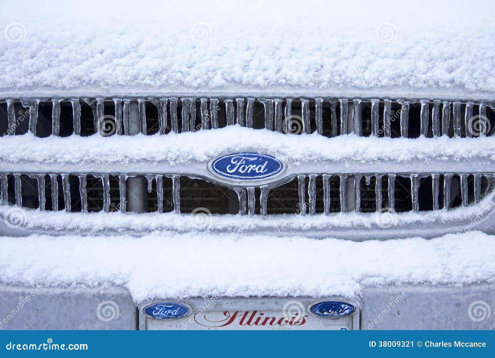Snowy Icy Ford Ranger Grill Editorial Photo - Image of license, truck ...