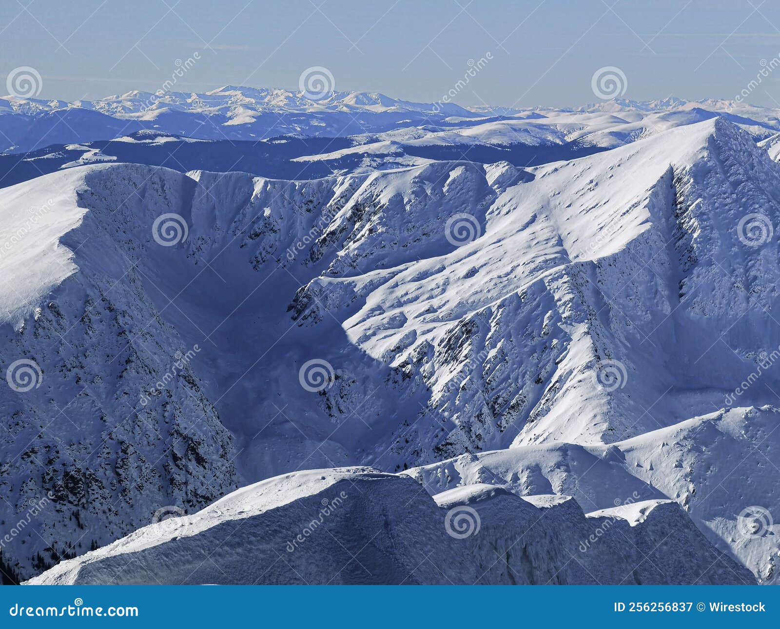 Snowy Landscape of Highlands Stock Image - Image of weather, hills ...