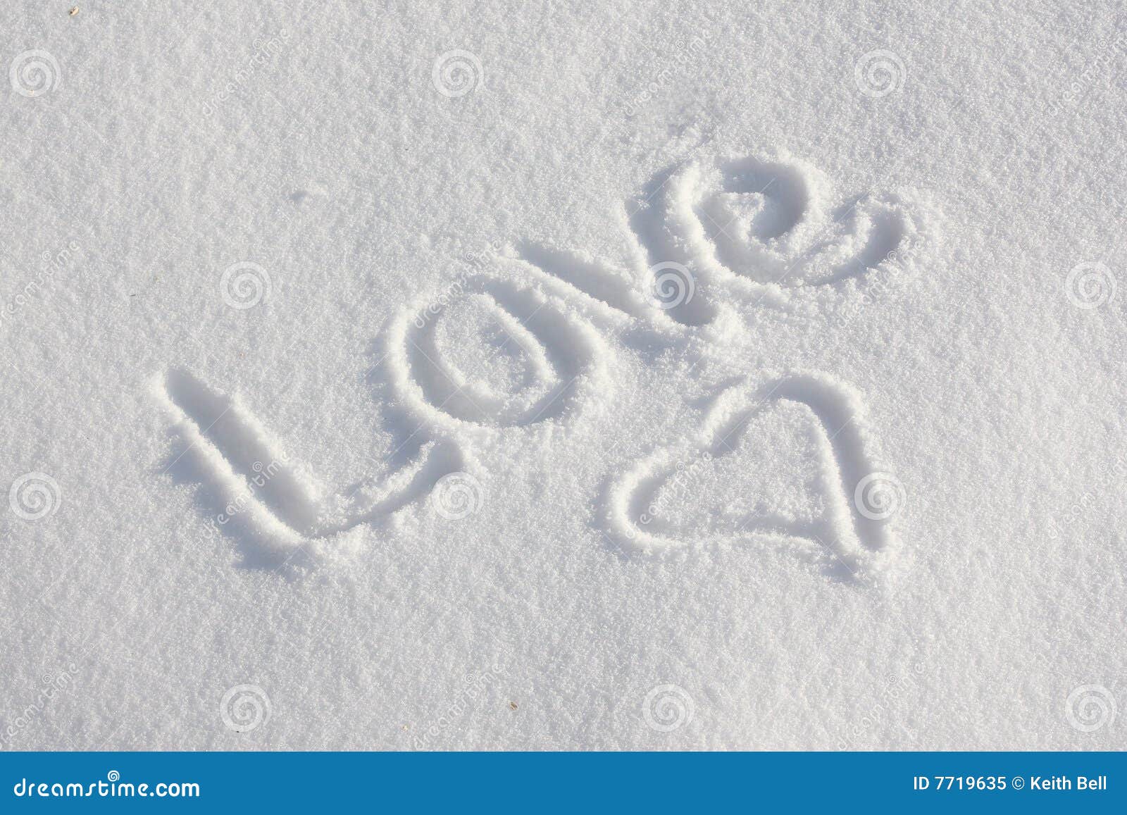 Snowy Love You. stock image. Image of frost, snow, snowflake - 7719635