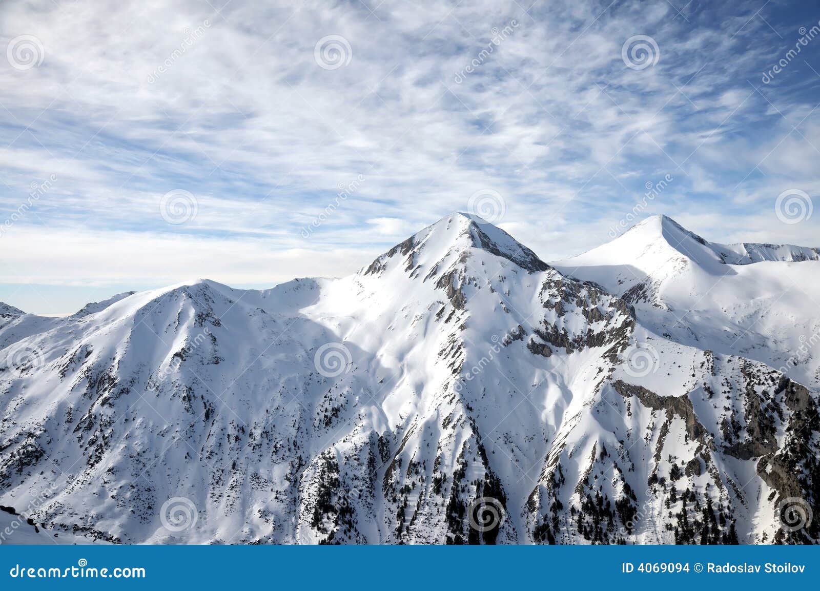 Snowy Mountain Peaks With Jagged Rocks Isolated On Transparent ...