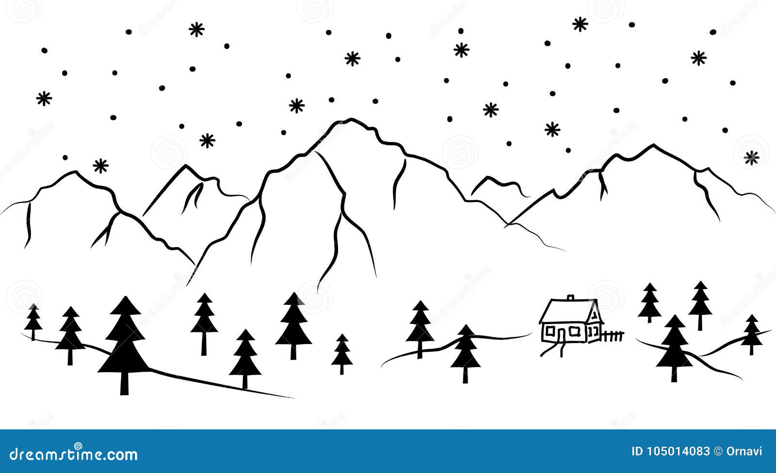 House, Black Silhouette Vector Illustration | CartoonDealer.com #50236754