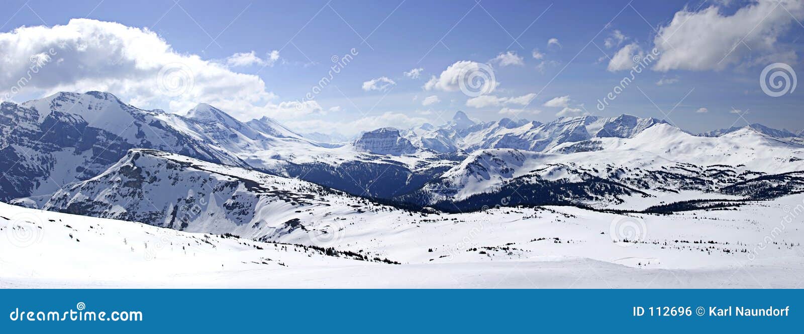 Snowy Mountain Panoramic II Stock Photo - Image of panorama, blue: 112696