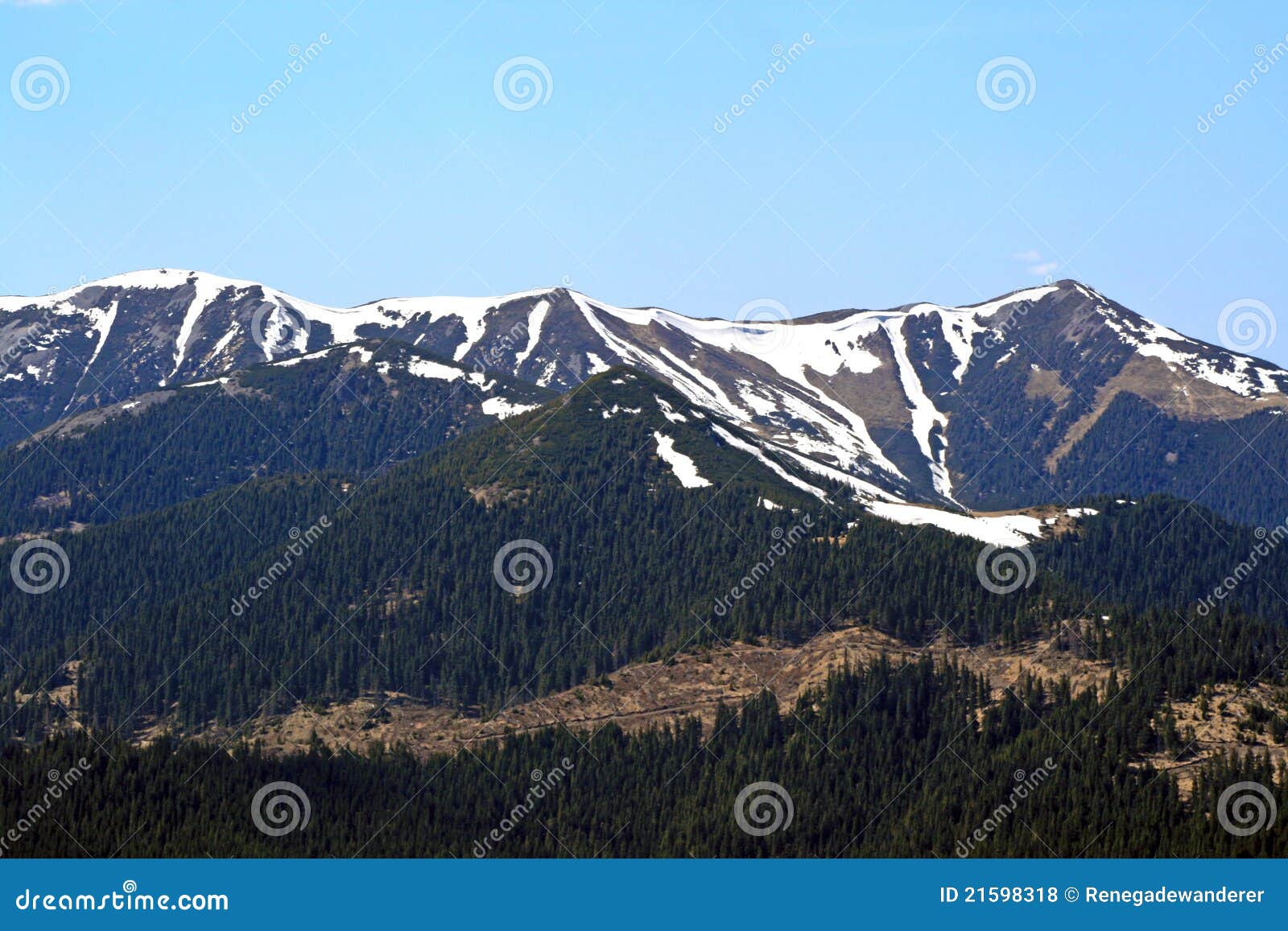 Snowy mountain ridge stock photo. Image of alpine, landscape - 21598318