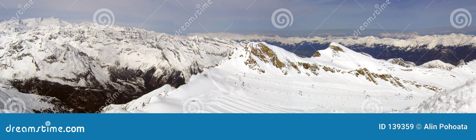 Snowy Mountains Panorama stock image. Image of austria - 139359