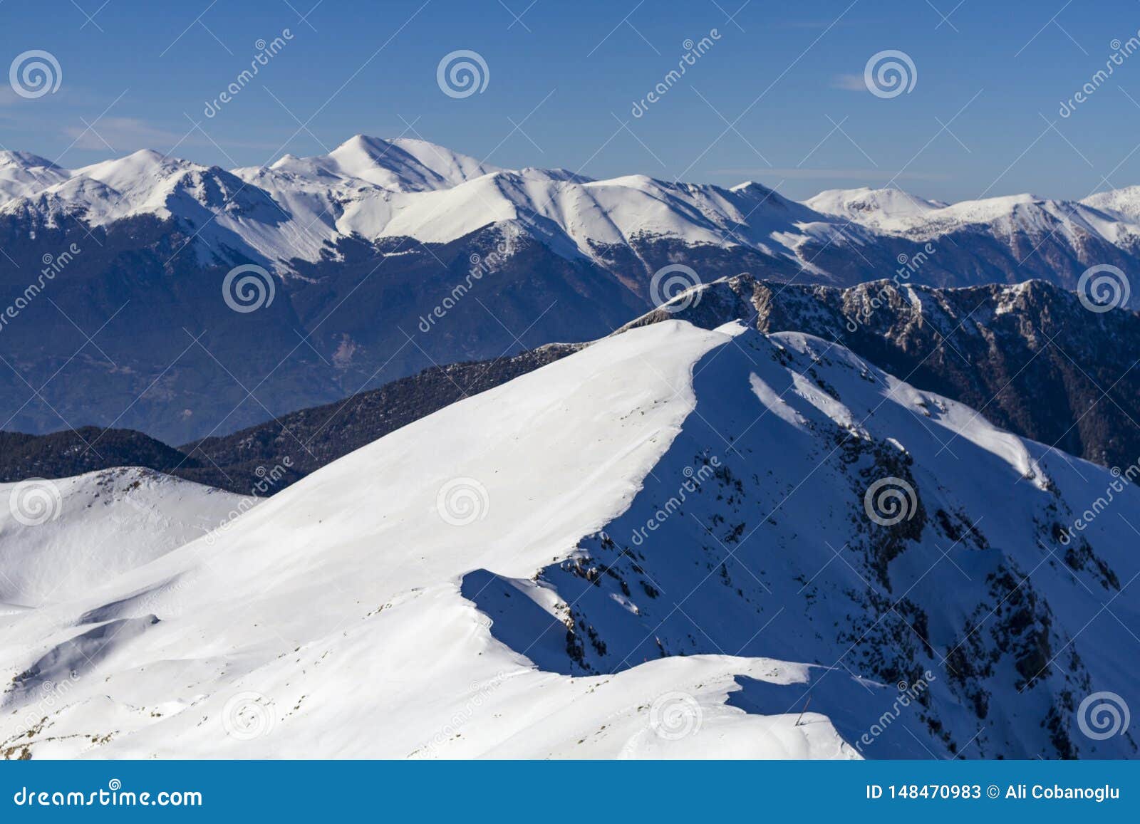 Snowy Mountains in the Turkey Stock Image - Image of cold, landscape ...