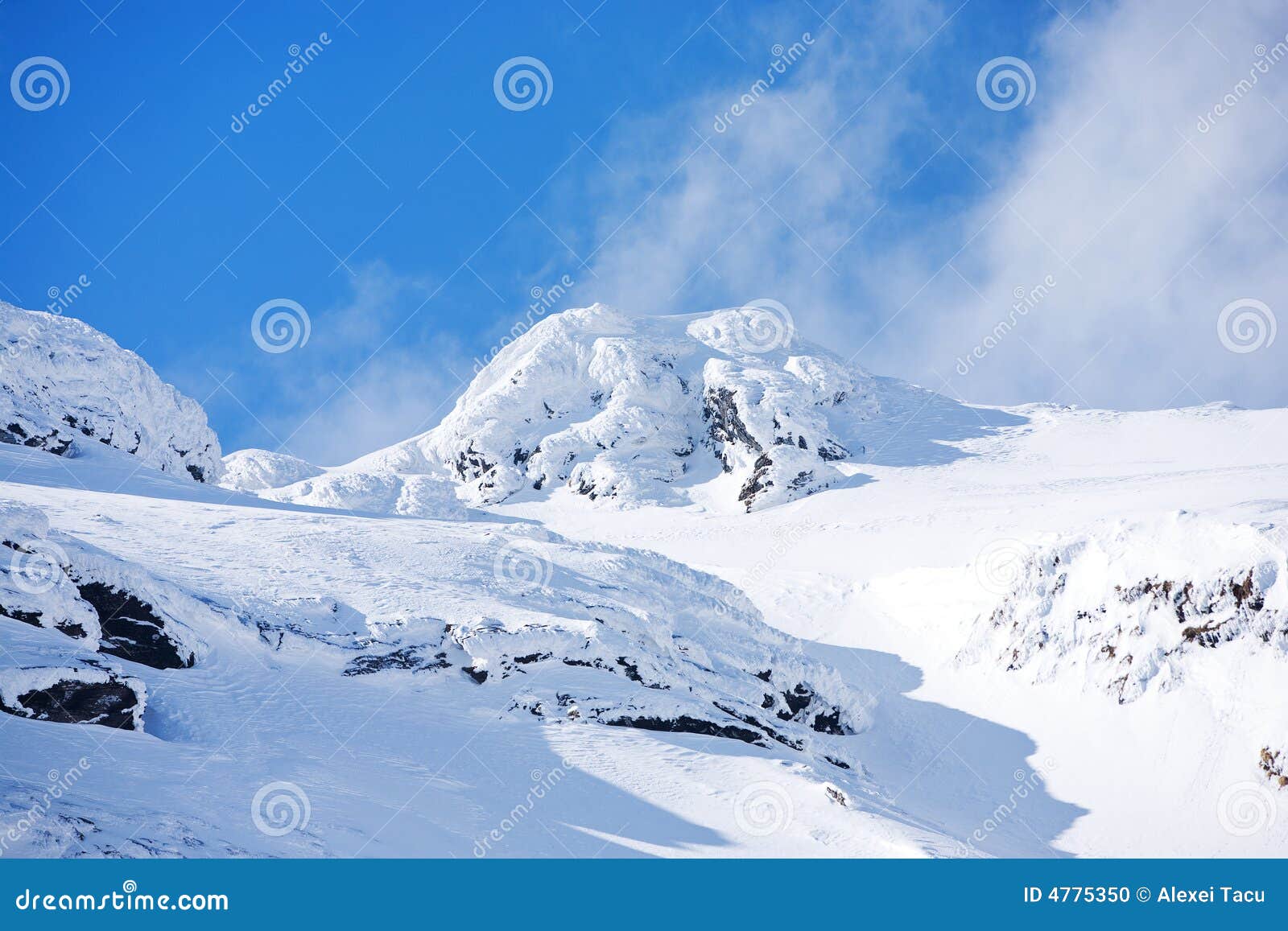 Snowy mountainside stock photo. Image of frigid, frozen - 4775350