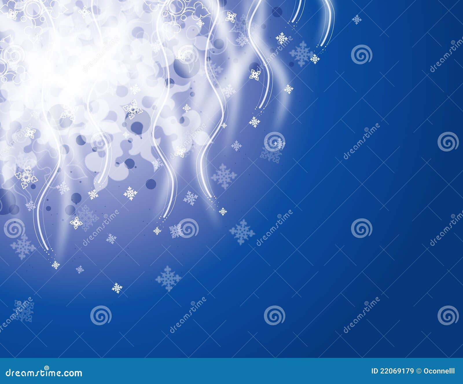 Snowy Night Holiday Vector Background. Stock Vector - Illustration of ...