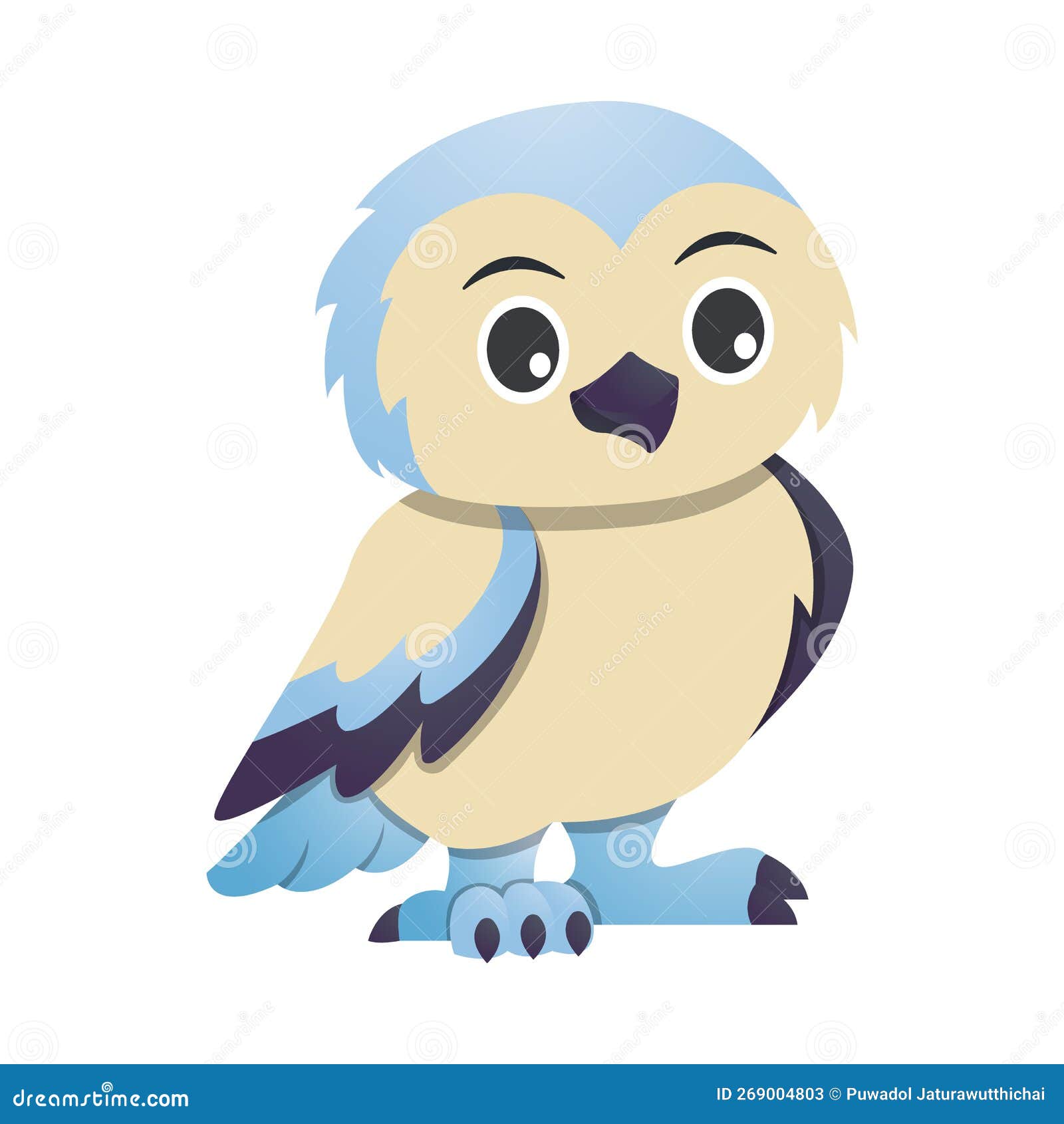Snowy Owl Cartoon Character . Vector Stock Vector - Illustration of ...