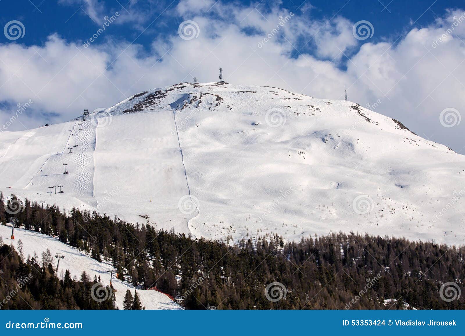 Snowy Panorama of the Italian Alps Stock Photo - Image of snowy, view ...