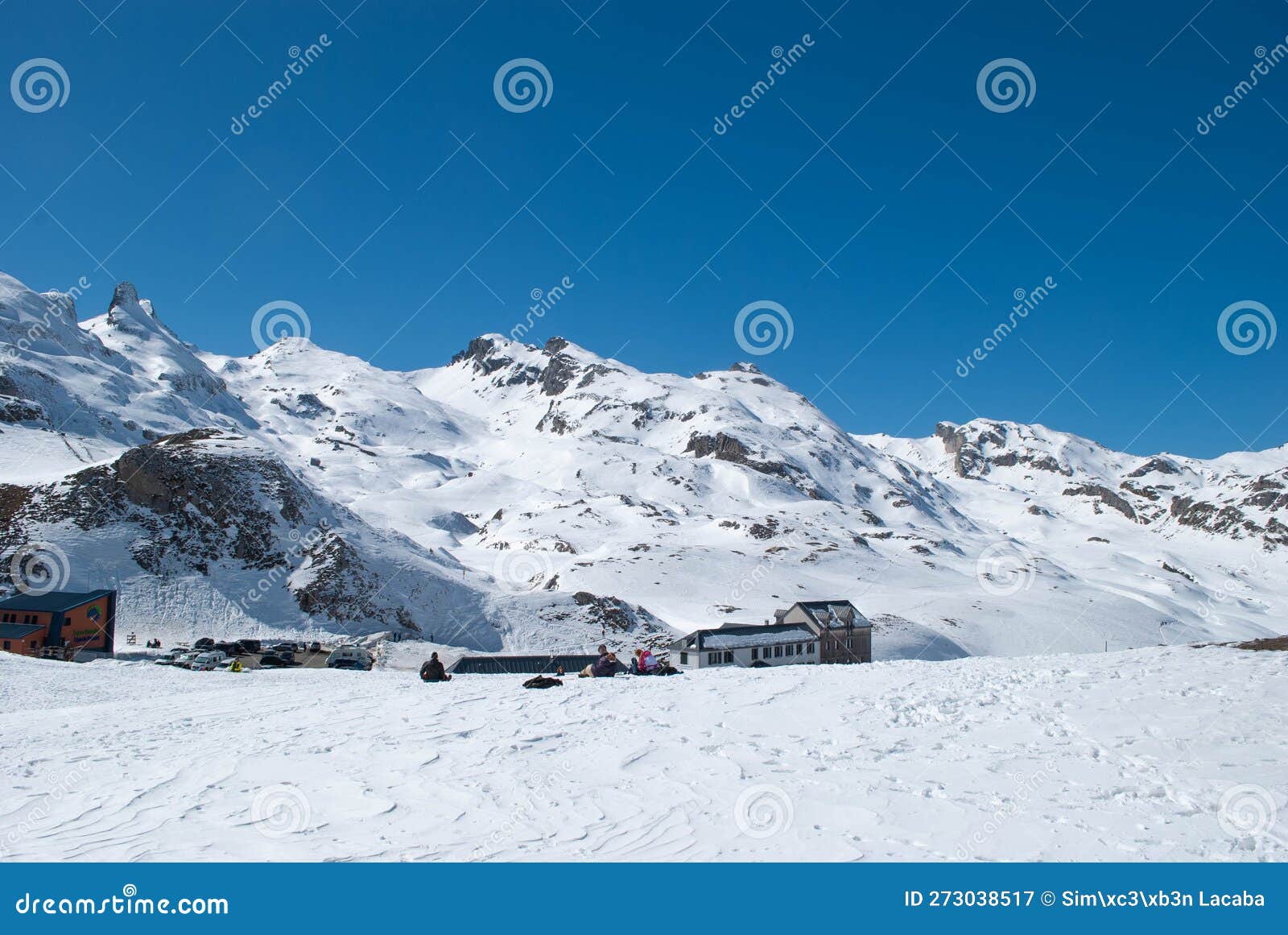 Snowy Paradise, a Winter Landscape in the Mountains Stock Image - Image ...