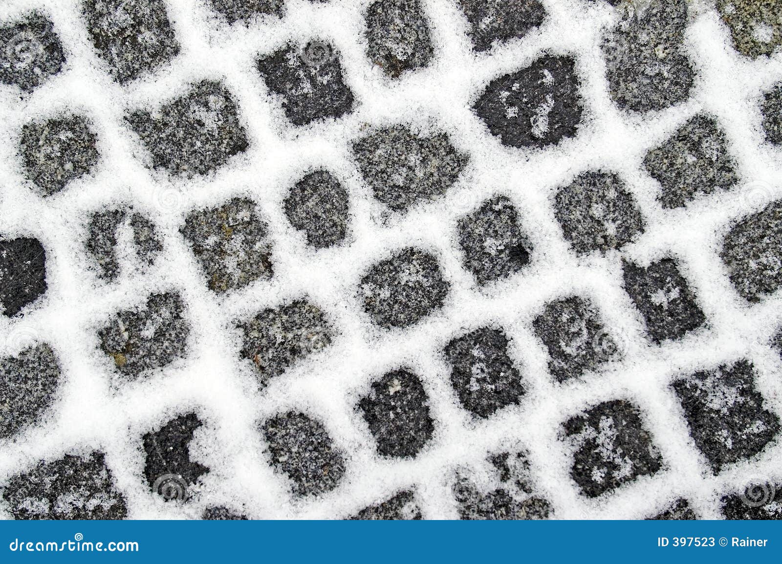 Snowy pavement stock image. Image of grit, slipping, winter - 397523