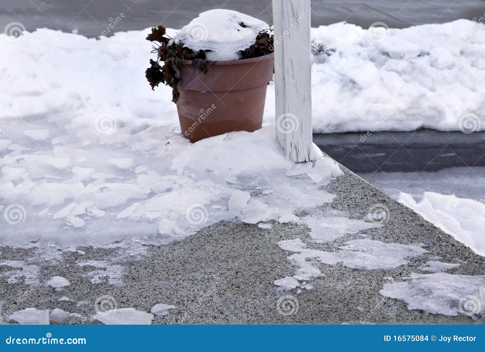 Snowy Porch stock photo. Image of winter, decorative - 16575084