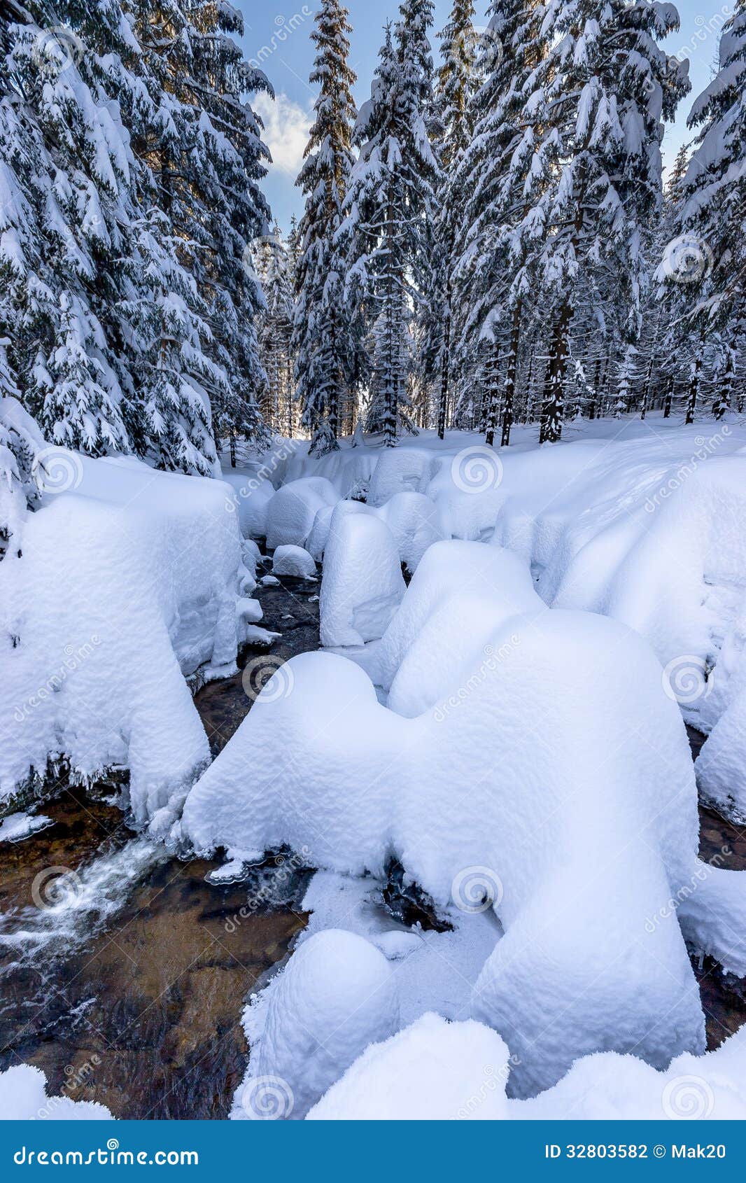 Snowy river editorial photography. Image of reflection - 32803582