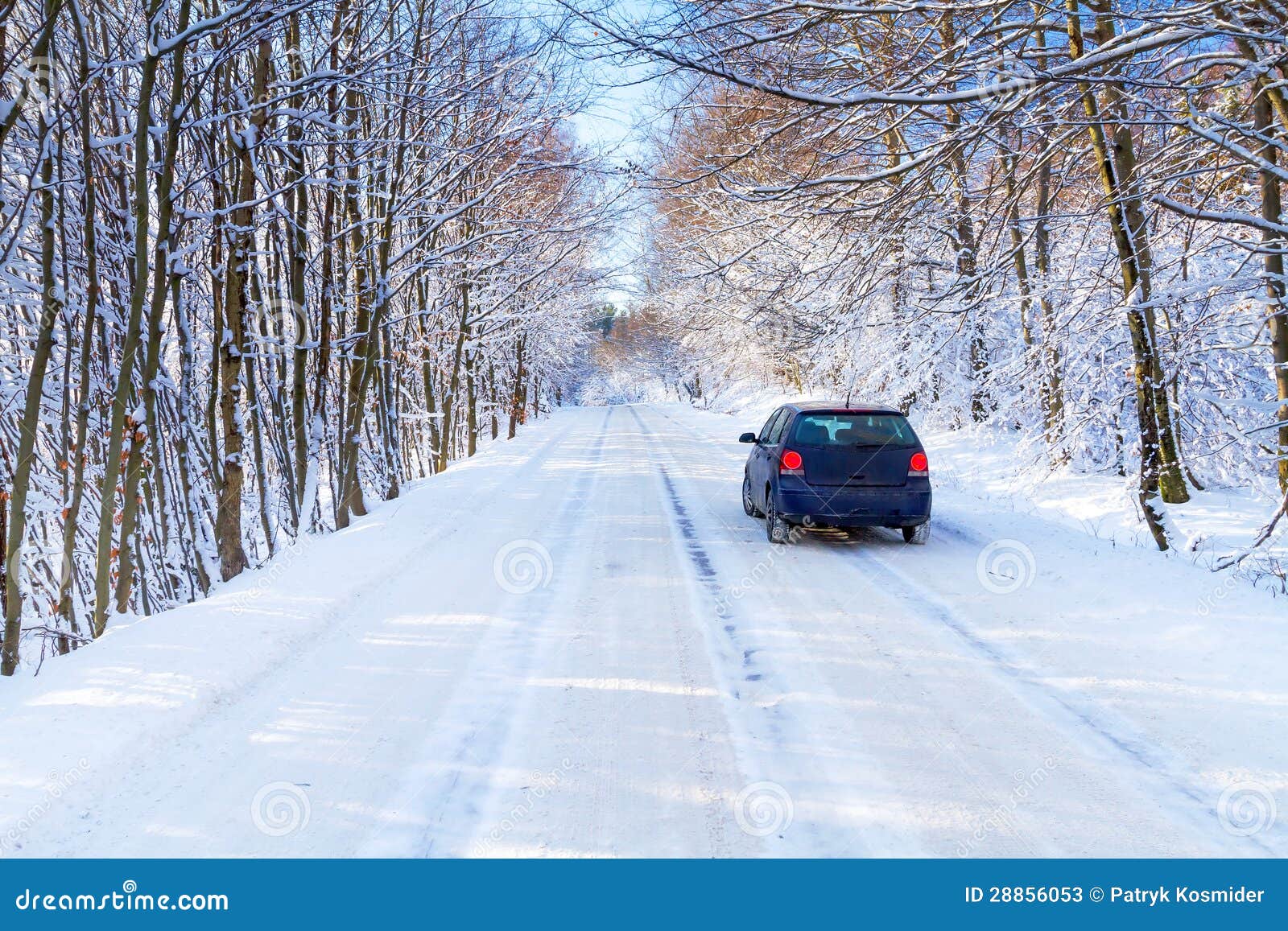 Snowy Road Between The Mountains Of Cajon Del Maipo, Road To El Yeso ...