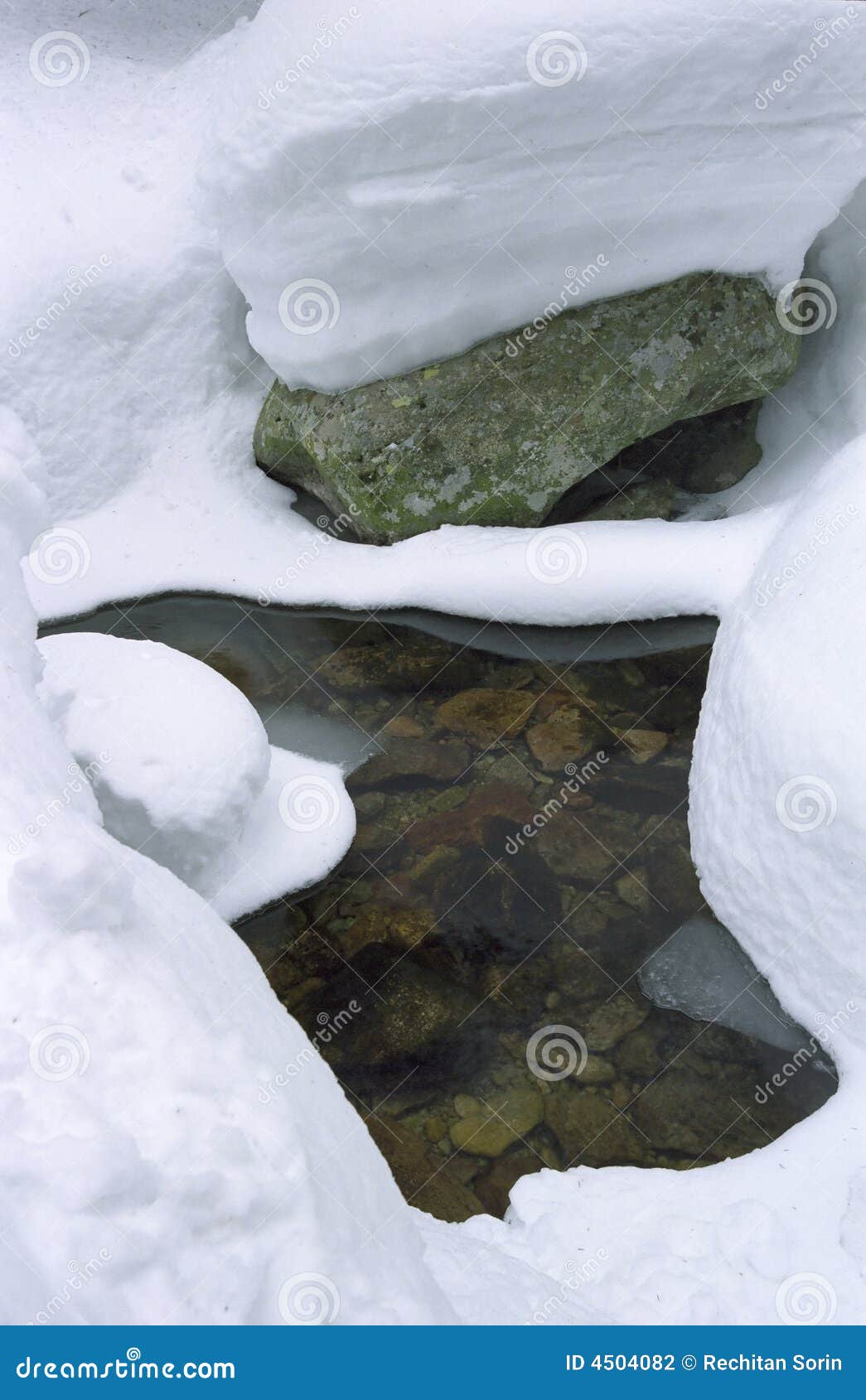 Snowy Rocks stock photo. Image of mountain, cold, surface - 4504082