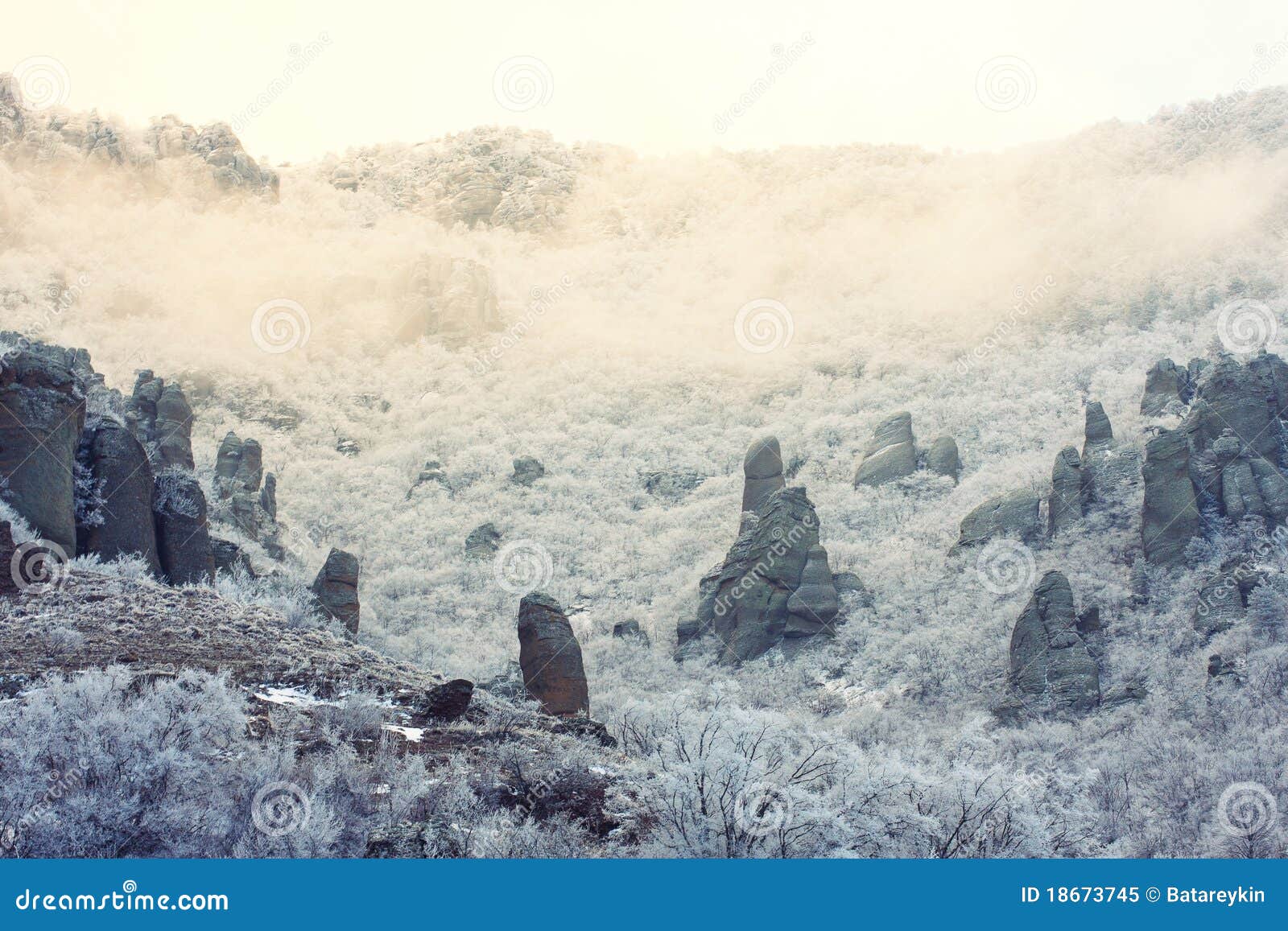 Snowy rocky mountains stock image. Image of snow, mountains - 18673745