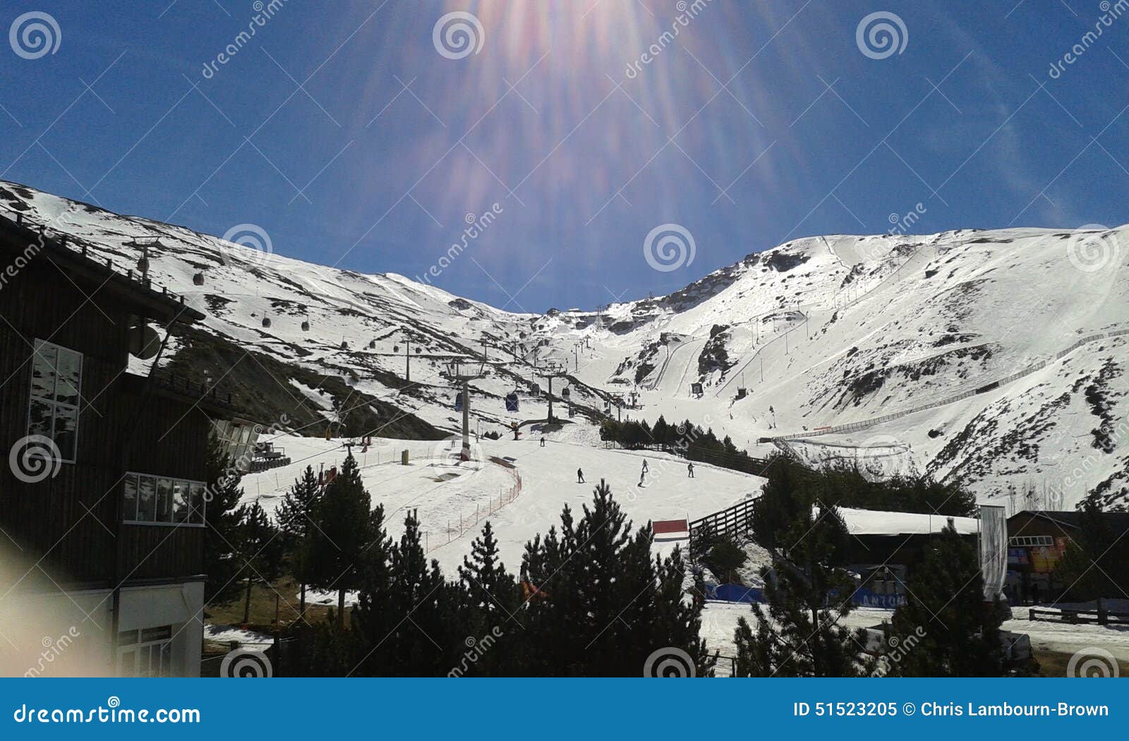 Snowy slopes stock image. Image of nevada, alpine, snowy - 51523205