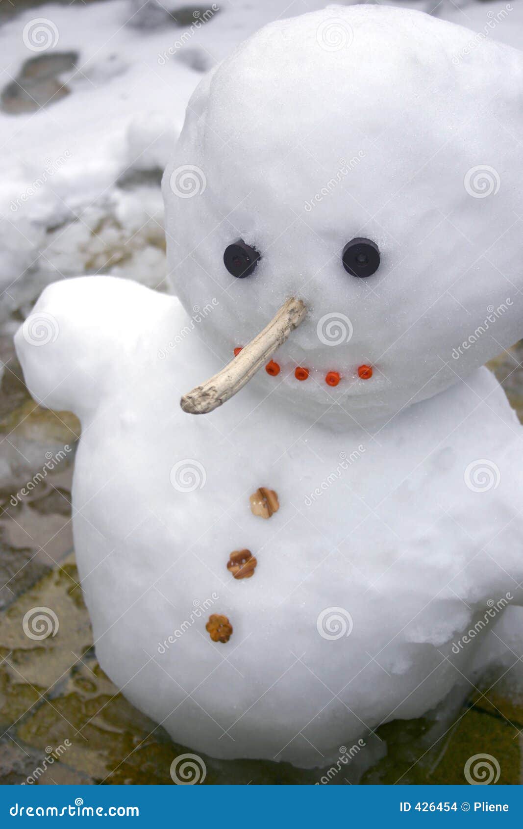Snowy the Snowman 2 stock photo. Image of newyear, snow - 426454