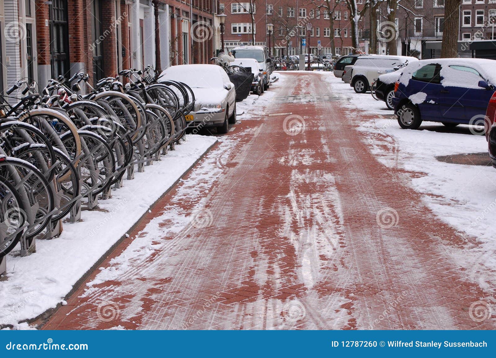 Snowy Street Picture. Image: 12787260