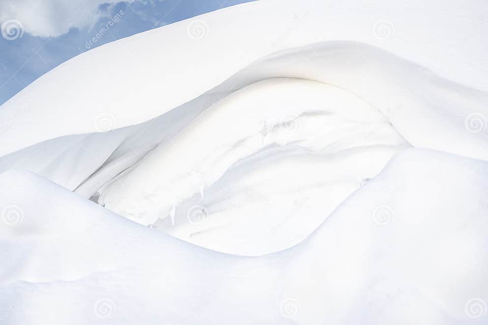 Snowy Waves Created Out of Wind Stock Photo - Image of paper, blizzard ...