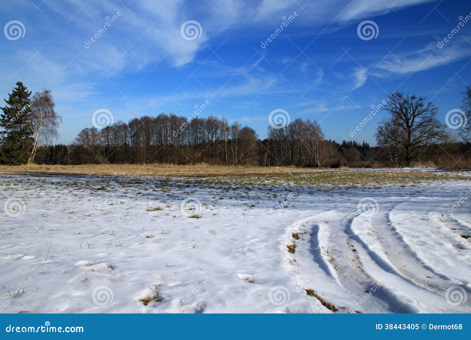 Snowy winter countryside stock image. Image of scenic - 38443405