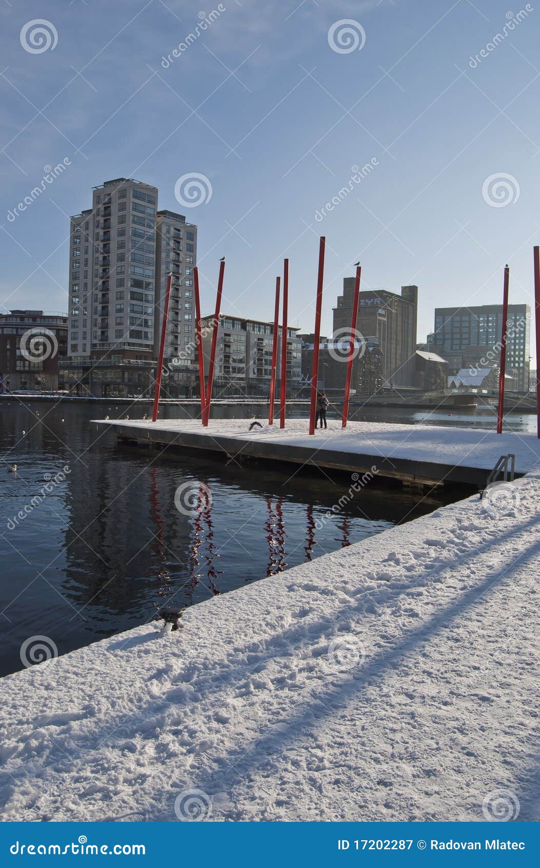 Snowy winter in Dublin editorial photography. Image of city - 17202287