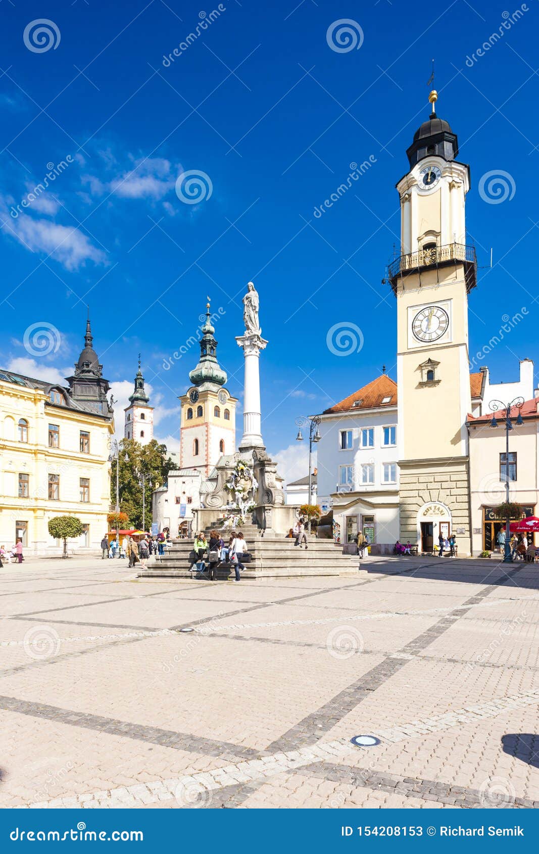 SNP Square, Banska Bystrica, Slovakia Stock Image - Image of square ...