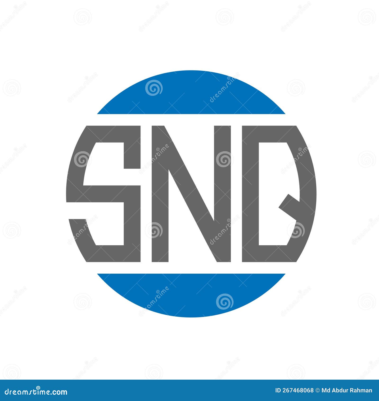 SNQ Letter Logo Design on White Background. SNQ Creative Initials ...