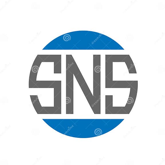 SNS Letter Logo Design on White Background. SNS Creative Initials ...