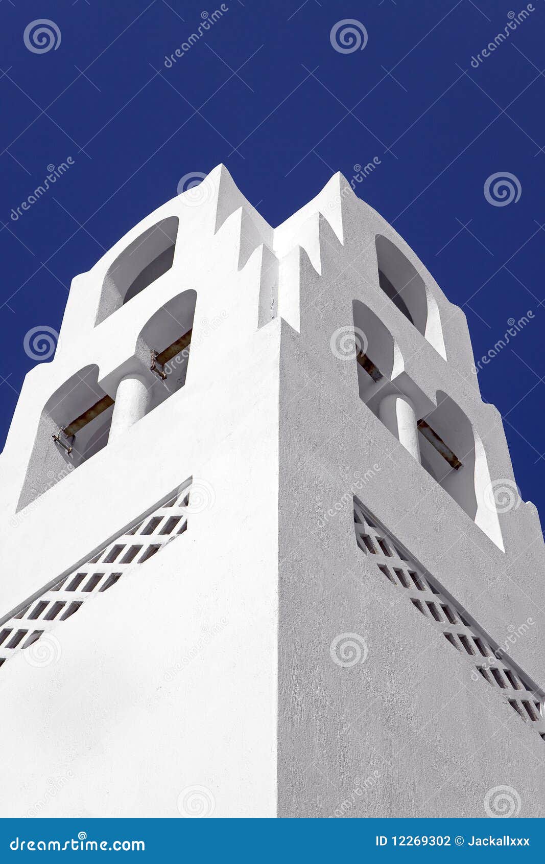 Sntorini de tour de Bell photo stock. Image du religion - 12269302