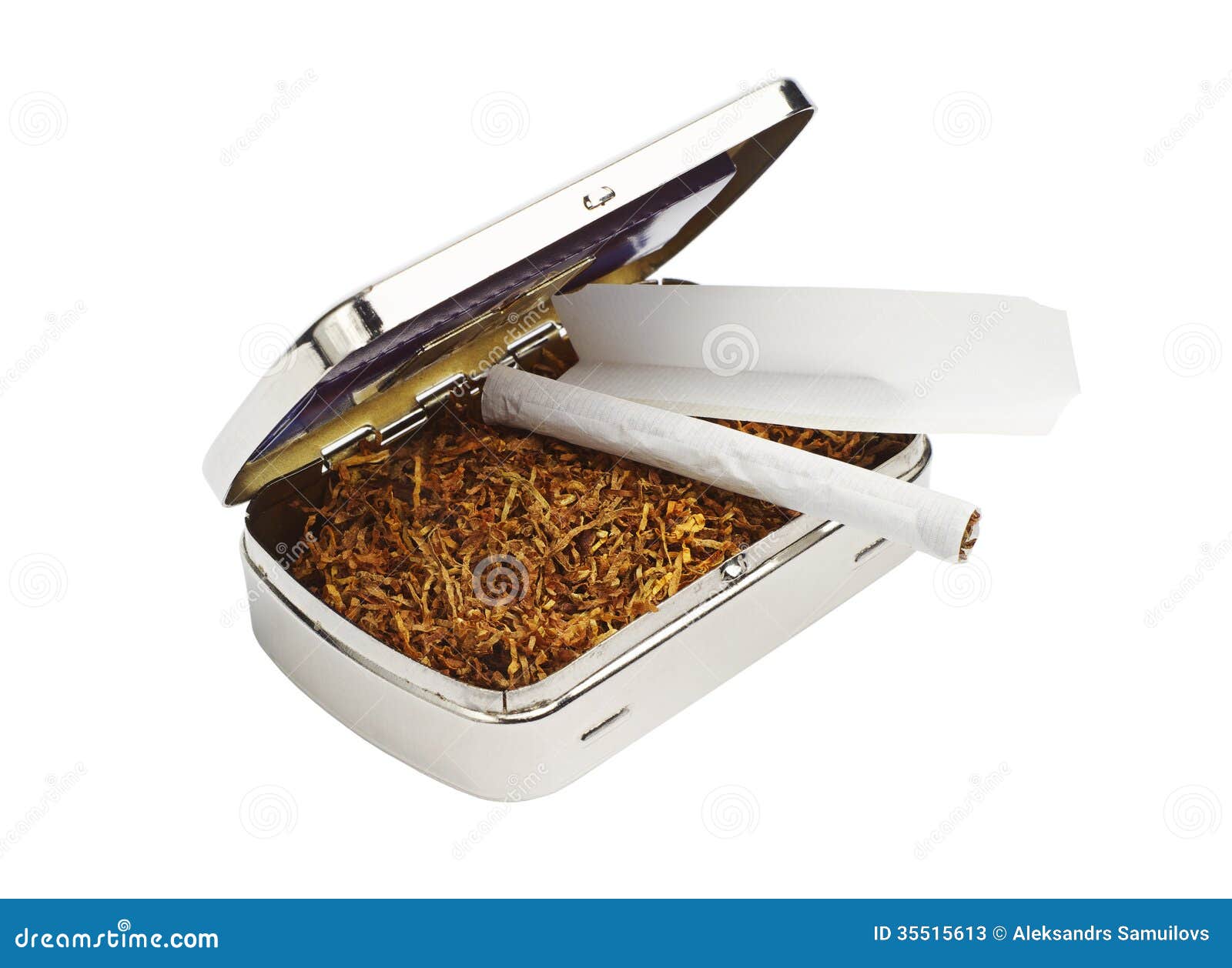 Snuffbox, Tabak En Sigaretten Stock Afbeelding - Image of genoegen ...