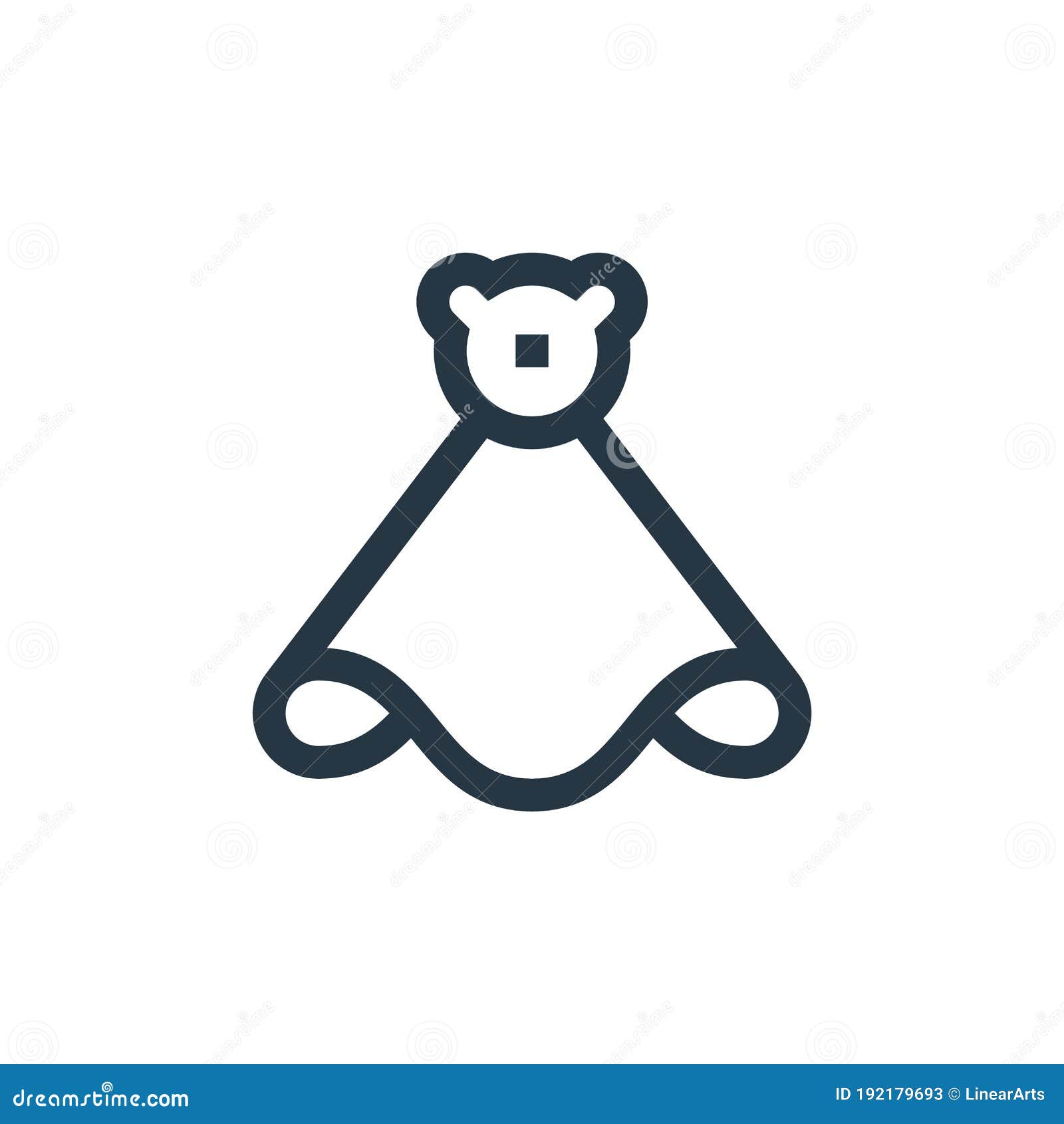 Snuggle Icon Vector from Baby Shower Concept. Thin Line Illustration of ...