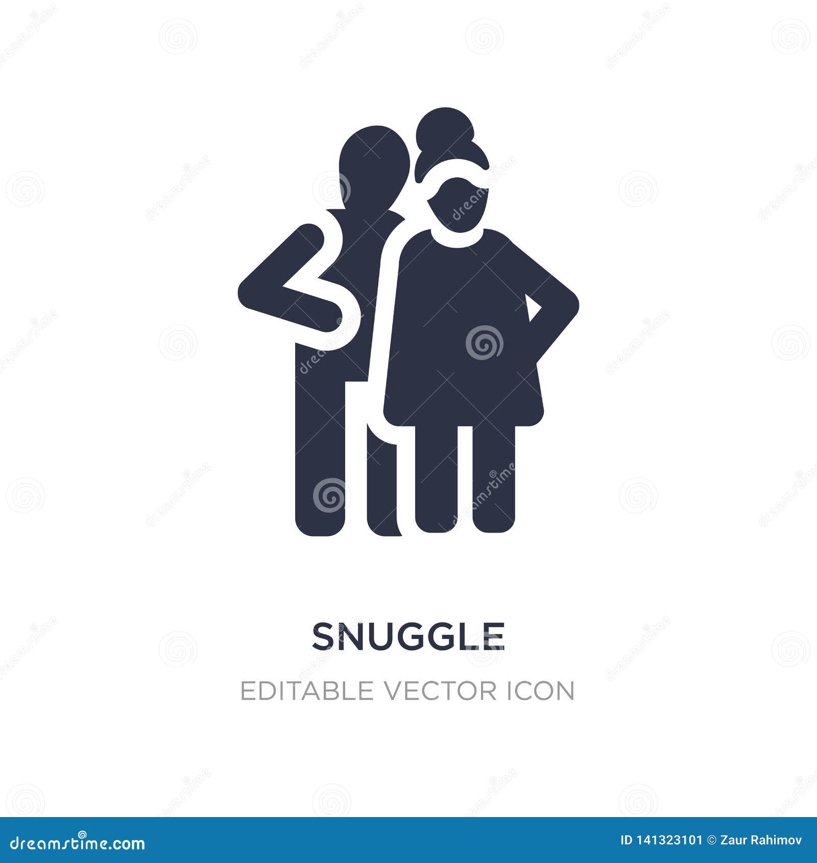 Snuggle Icon on White Background. Simple Element Illustration from ...
