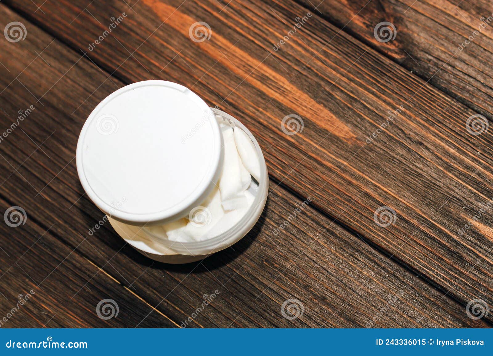 Snus Box with Nicotine Pouches on Wooden Background. Stock Image ...